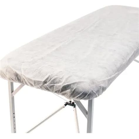 Cubre Camilla 2mts X 1mts Descartable Blanco Con Elastico Pack X10u
