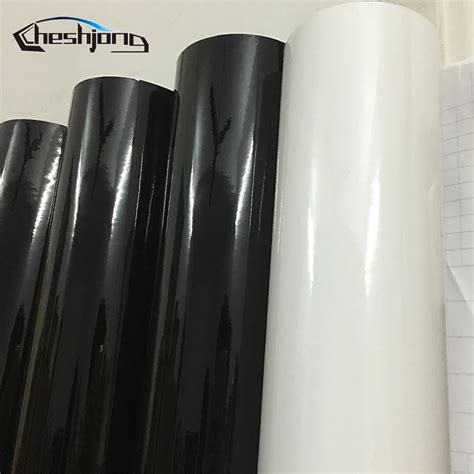 밝은 광택 비닐 자동차 데칼 랩 스티커 블랙 화이트 광택 필름 랩 소매 후드 지붕 오토바이 스쿠터차량용 스티커 Aliexpress