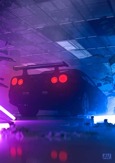 R34 Gtr Render Made With Blender And Photoshop Daily Render 3 R