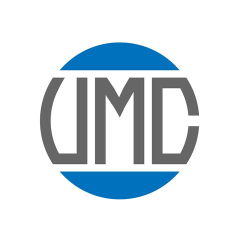Umc Letter Logo Design On White Background Umc Creative Initials