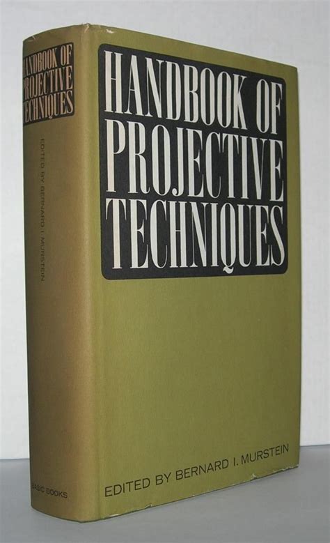 Handbook Of Projective Techniques By Murstein Bernard I Editor