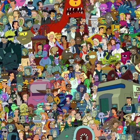 Futurama All Characters Pattern Crew