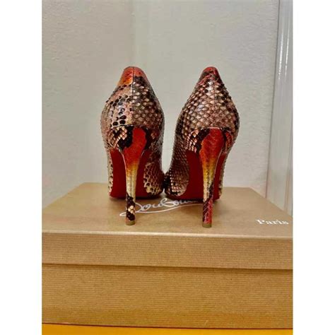 Christian Louboutin So Kate Python Heels Gem