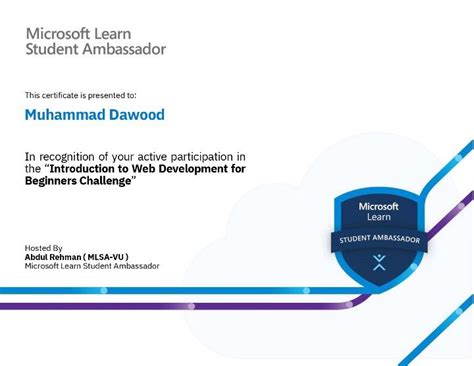 muhammad dawood on linkedin webdevelopment microsoftlearn