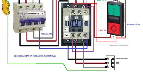 Conectar Contactor A Botoneras Cascada Casera Motor Trifasico