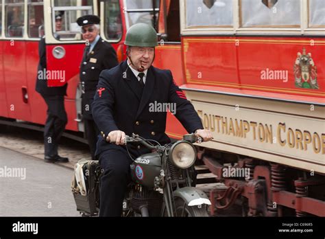 1940s Re Enactment Weekend At The National Tramway Museum In Crich