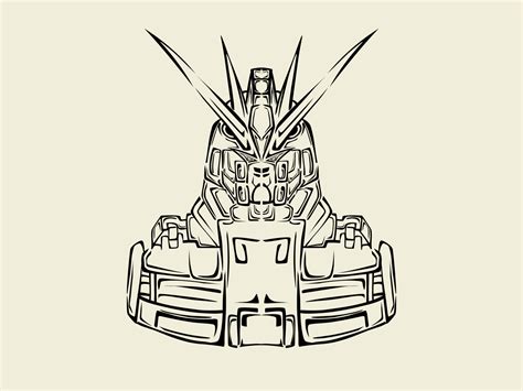 Free Illustration Line Art Robot Vector Design 7718556 Vector Art At