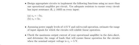 Solved Connect Each Of The Op Circuits Designed Chegg Com