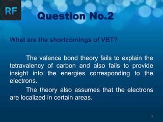 Vbt Valance Bond Theory Pptx