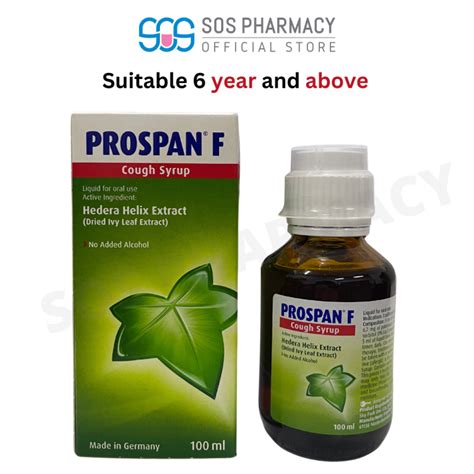 Prospan F Cough Syrup With Fresh Menthol 100ml Lazada