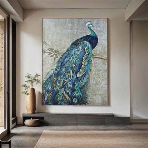 Peacock Wall Art Etsy