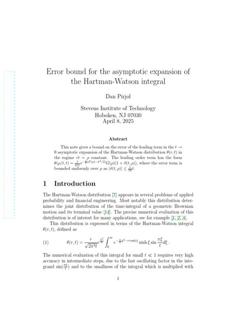 Error Bound For The Asymptotic Expansion Of The Hartman Watson Integral
