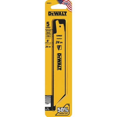 日本正規品 デウォルト セーバーソーブレード24山x150mm5枚 Dwar624 Jp4536178923545 Dewalt