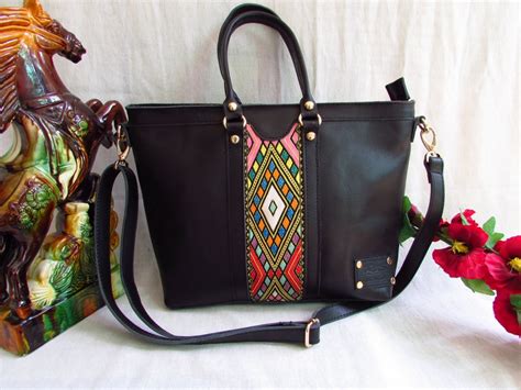 Black Leather Women Handbag