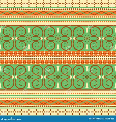 Continuous Vintage Vector Continuous Tile Pattern Repeat Islamic