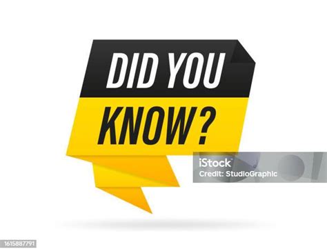 벡터 말풍선 아이콘 종이 스타일을 알고 계셨습니까 종이 접기 스타일 말풍선 배너입니다 텍스트를 알고 계셨나요가 있는 스티커 디자인 템플릿입니다 벡터 Eps 10 흰색 배경에