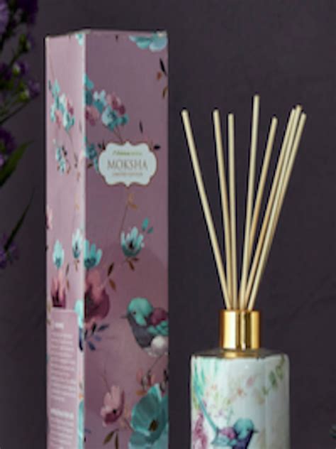 Buy Home Centre Mauve Printed Enamel Reed Diffuser Aroma Oil