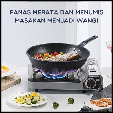 Jual Wajan Teflon Anti Lengket 32Cm Fry Pan Panci Pengorengan Cepat