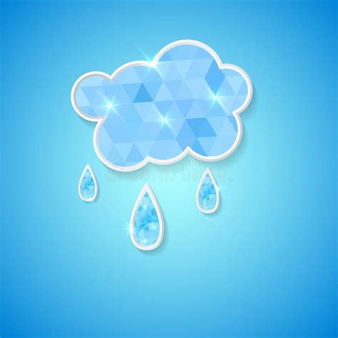 Hexagonal Cloud Stock Vector Illustration Of Design 31483057