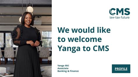 Cms South Africa On Linkedin Yanga Mti Banking And Finance Associate