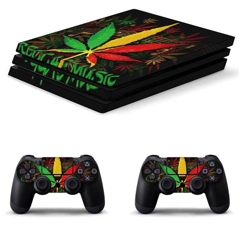 Jamaica Music Notes Stave Theme Ps4 Ps4 Pro Ps4 Slim Skin Sticker For Console And Controller
