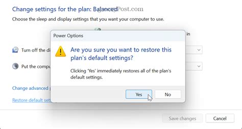 How To Reset To A Default Power Plan On Windows 11