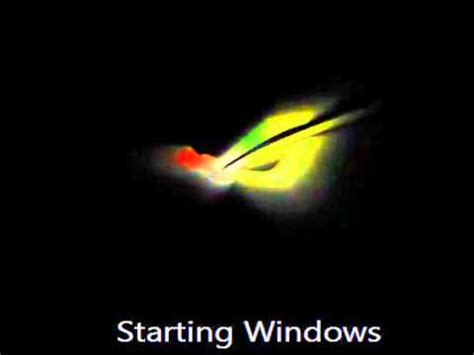 Windows 7 Asus ROG Boot YouTube
