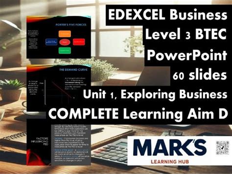 Edexcel Btec Business Level 3 Unit 1 Exploring Business Complete Learning Aim D Powerpoint