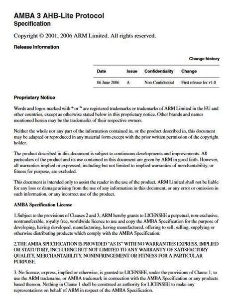 amba 3 ahb protocol specification key aspects and features explained