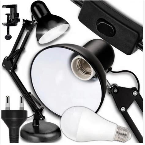 Lampka Na Biurko Led Biurkowa Szkolna Nocna Kreślarska Regulowana