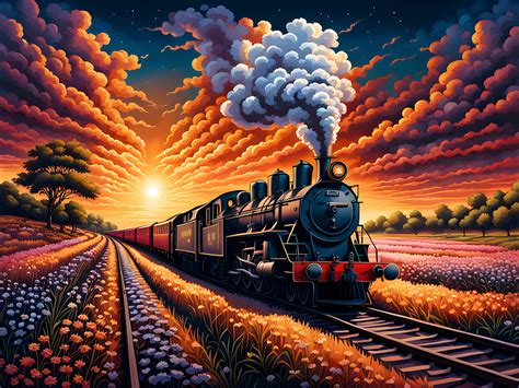 Download Ai Generated Steam Train Royalty Free Stock Illustration