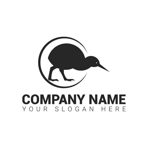 Premium Vector Kiwi Bird Minimalist Logo Design Concept Vector Template