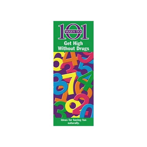 101 Ways To Get High Without Drugs Pamphlet School Health