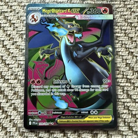 Mega Charizard X Ex Full Art 109094 Phantasmal Flames English Pack