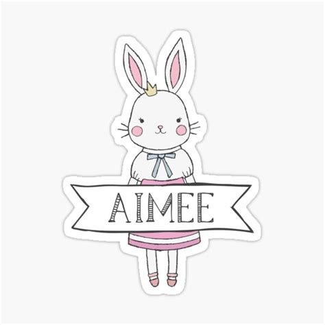 Aimee Sticker By A Personalised Redbubble