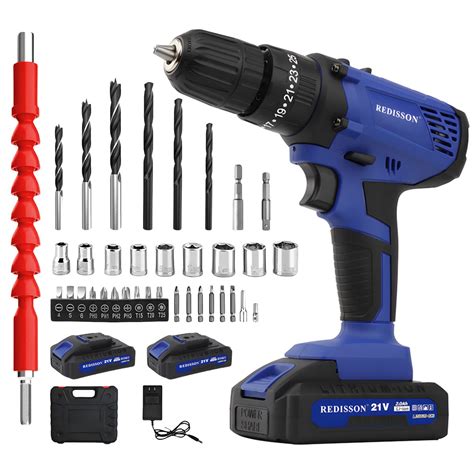 Redisson 21cordless Drill Set Max Lithium Lon Power Drill Kit Shop Today Get It Tomorrow