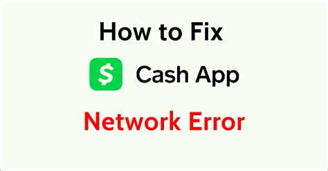 How To Fix Cash App Network Error Networkbuildz