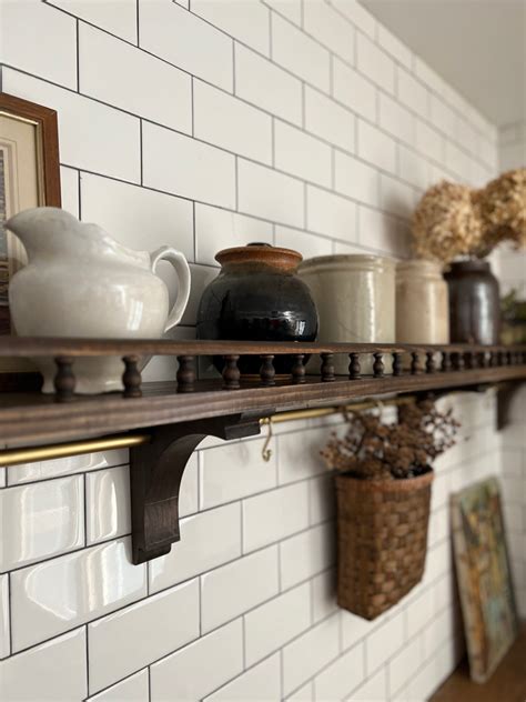 How To Build A Shelf With A Wood Gallery Rail Brepurposed