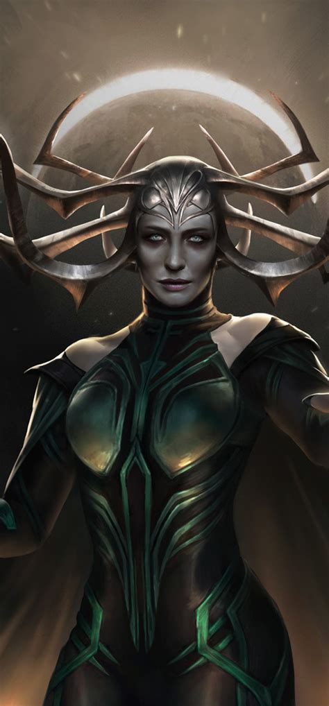 1242x2668 Hela The Goddess Of Death Artwork Iphone Xs Max Hd 4k