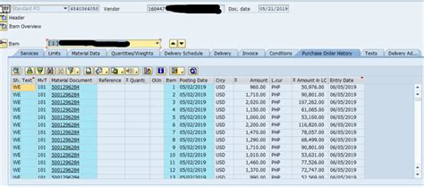 Calculation For Amount In Purchase Order History Sap Community