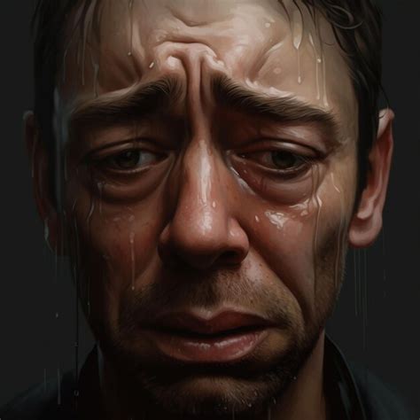 Premium Photo A Sad Man Crying