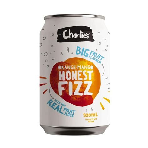 Charlies Orange Mango Fizz Drink 320ml Citygreen
