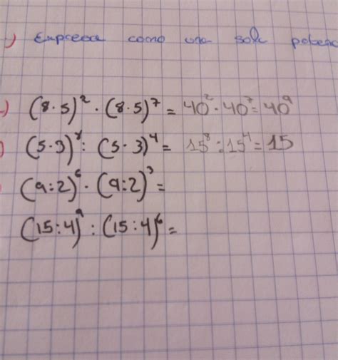 Expresa Como Una Sola Potencia Brainly Lat
