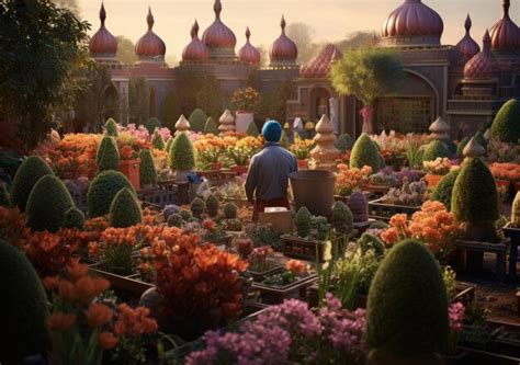 Premium Ai Image Producing The Backdrop Of A Planting