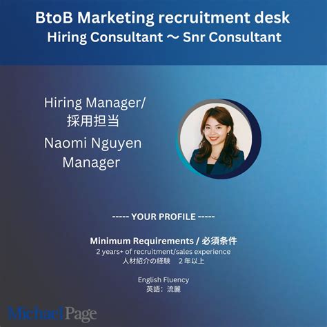 Naomi Nguyen On Linkedin Michaelpage Hiring Japanjobs Recruitment