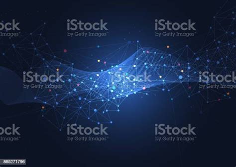 추상적인 기술 빅 데이터 시각화입니다 미래 공간 Infographic입니다 정보 미적 배경 디자인입니다 벡터 일러스트 레이 션 가상현실에 대한 스톡 벡터 아트 및 기타