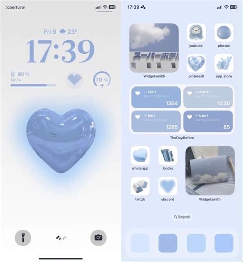 Ios 14 App Icons Sky Blue Widgetsmith Custom Home Screen Artofit