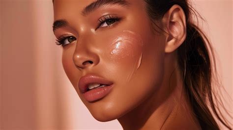 Premium Photo Glowing Skin Is The Best Makeup Closeup Portrait Of