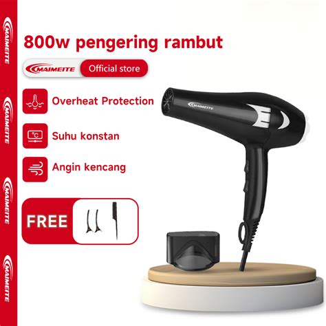 Jual MAIMEITE Hair Dryer Pengering Rambut Ion Negatif W Pengering Rambut Daya Tinggi Termurah