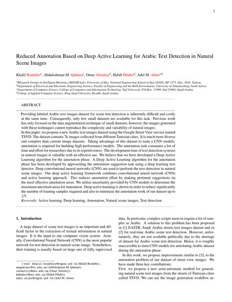 Pdf Reduced Annotation Based On Deep Active Learning For Arabic Text